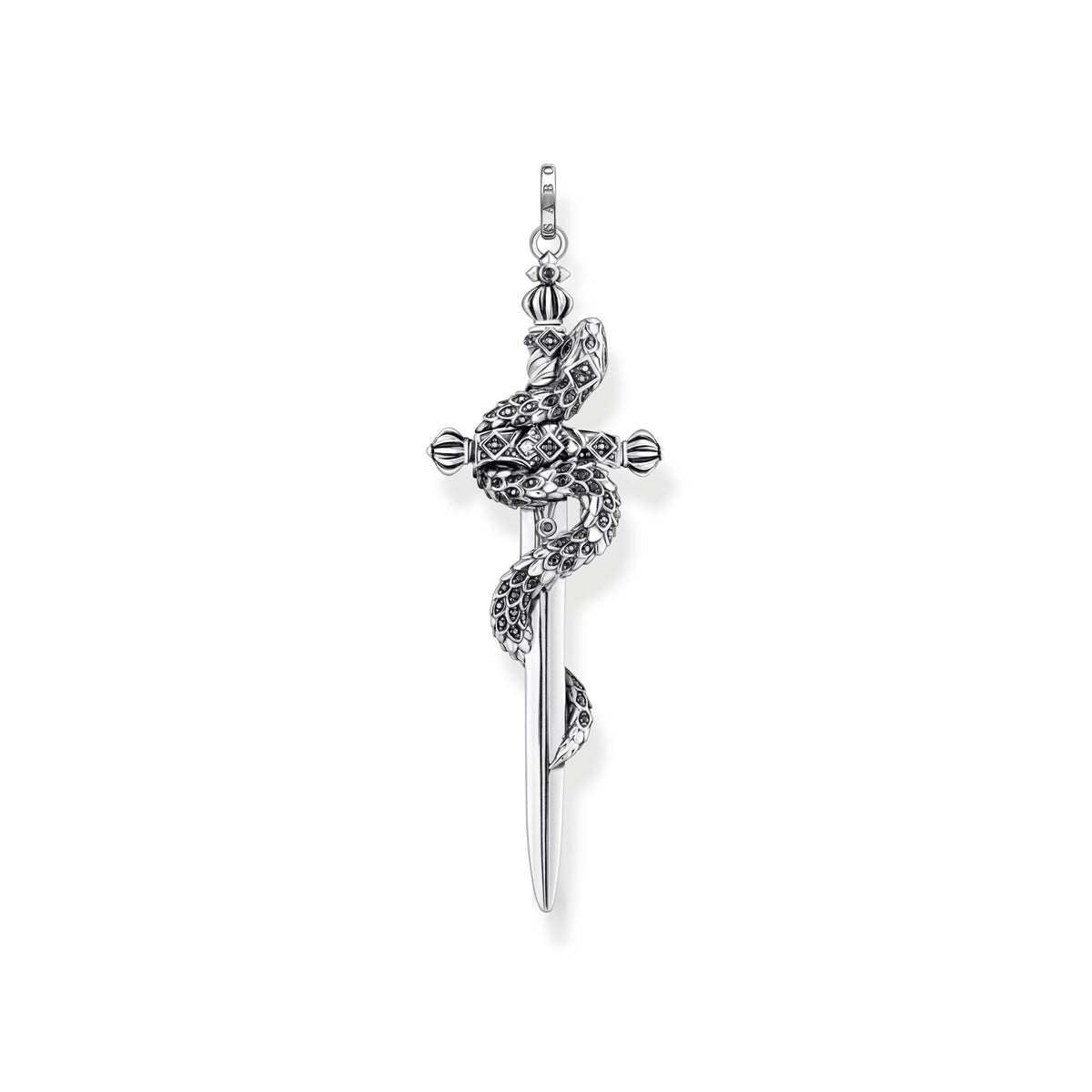 THOMAS SABO Pendant blackened sword with snake– Tatiar